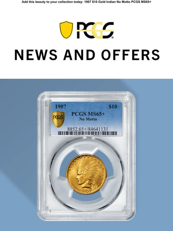 PCGS: Hand-Selected Coins of the Week from Legend Numismatics | Milled