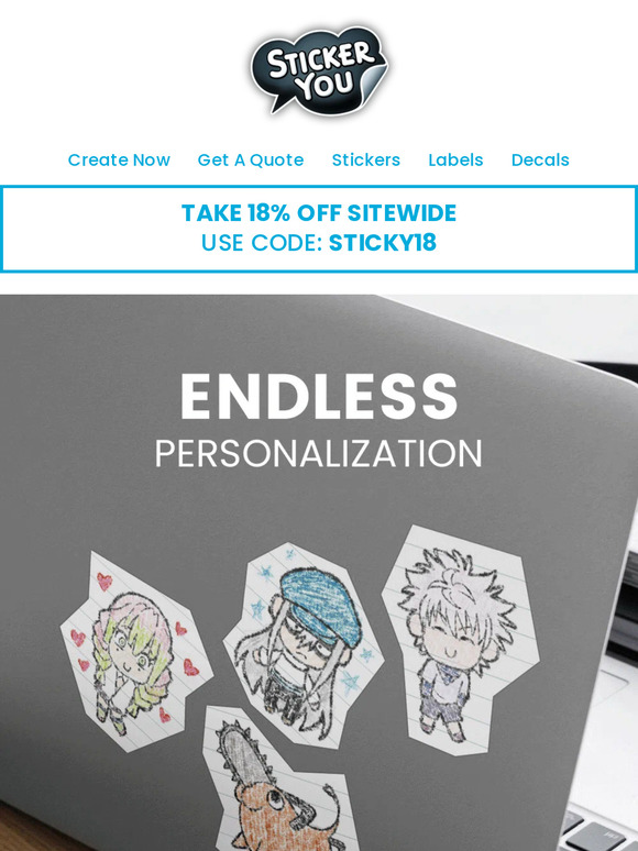 StickerYou: Endless Personalization > | Milled