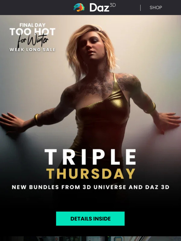 DAZ 3D: New Bundles From 3D Universe and Daz 3D | Milled
