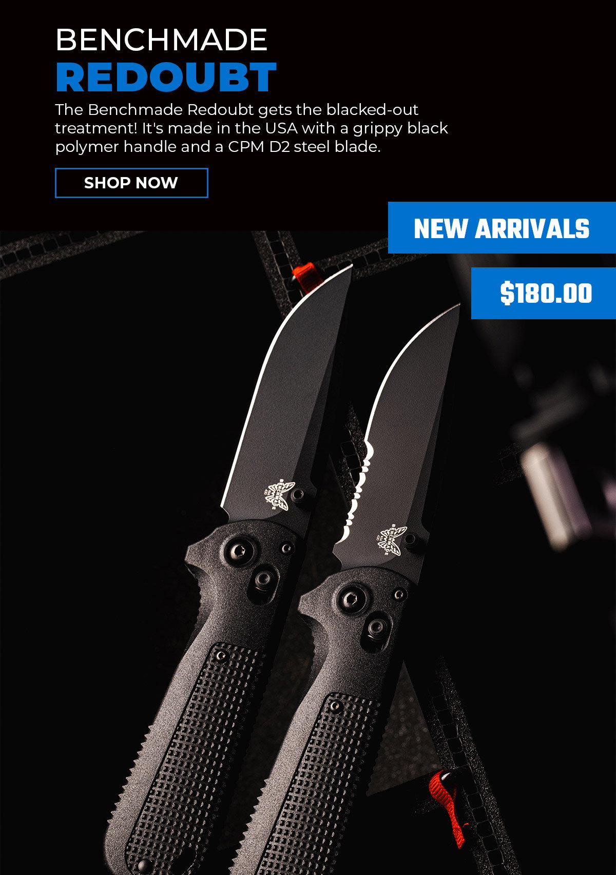 Blade HQ: New Benchmade Redoubt variations available! | Milled