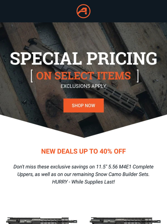 Aero Precision: UP TO 40% OFF 💥 11.5" M4E1 Complete Uppers and Snow ...