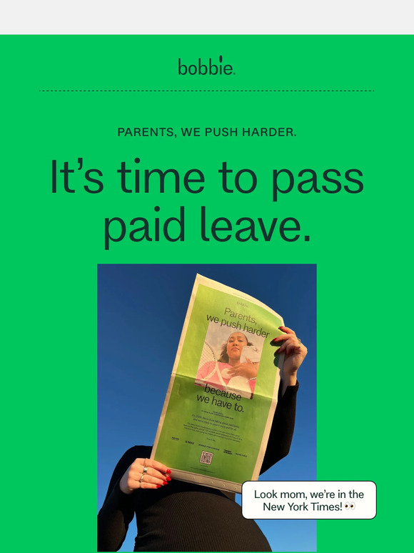 Bobbie: Only 14 of 50 U.S. states offer paid leave | Milled