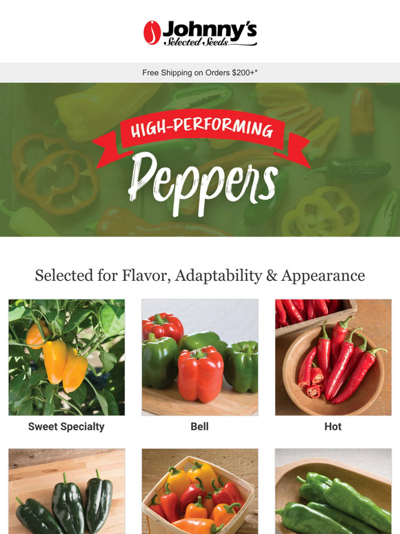 Johnny's Selected Seeds: Fantastic Pepper Varieties for Your Region ...