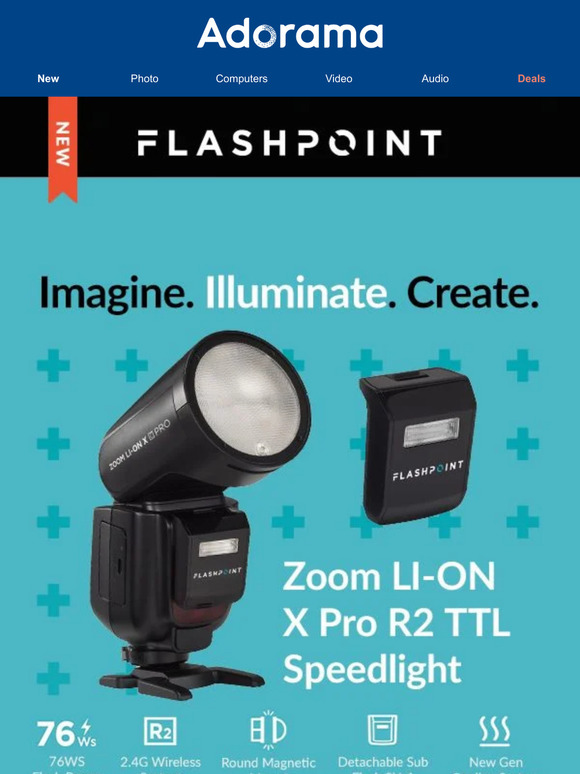 Adorama: Imagine, Illuminate, & Create with NEW Flashpoint Zoom Li-On X ...