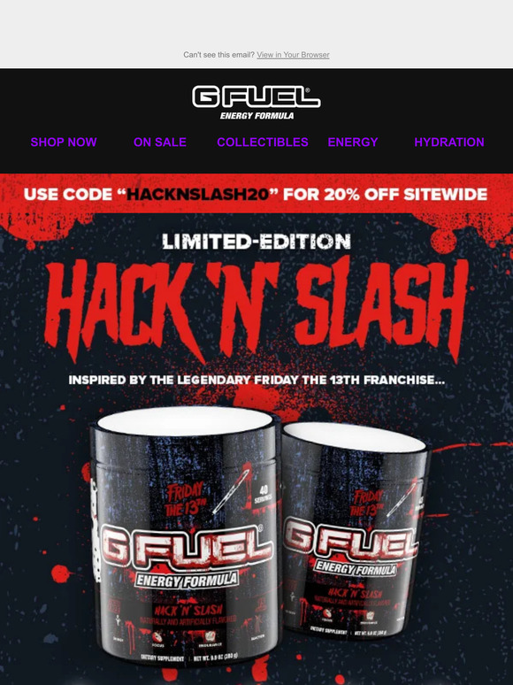 G FUEL: 🚨JASON LIVES! Dive into the legendary Friday the 13th franchise ...