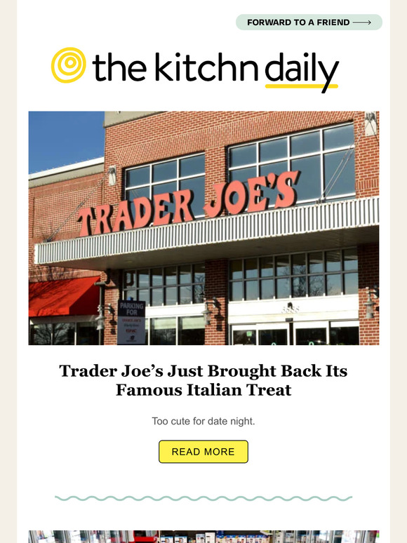 Kitchn: Trader Joe’s Just Brought Back Its Famous Italian Treat, The $2 Target Grocery Find I’m ...