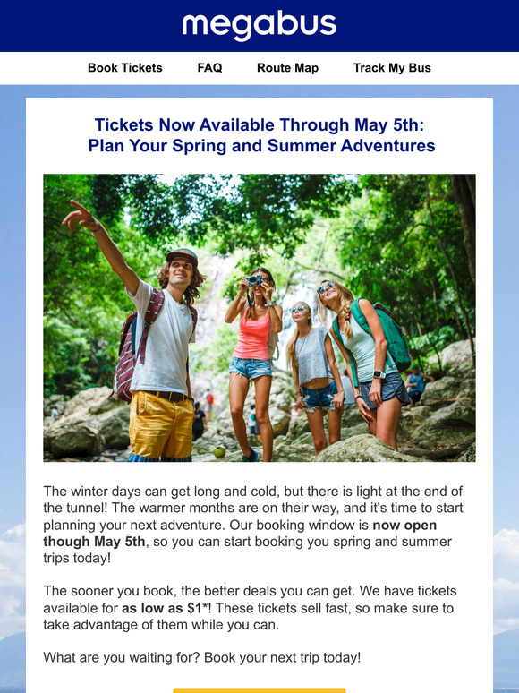 Megabus: Tickets Through May 5 Now Available | Milled