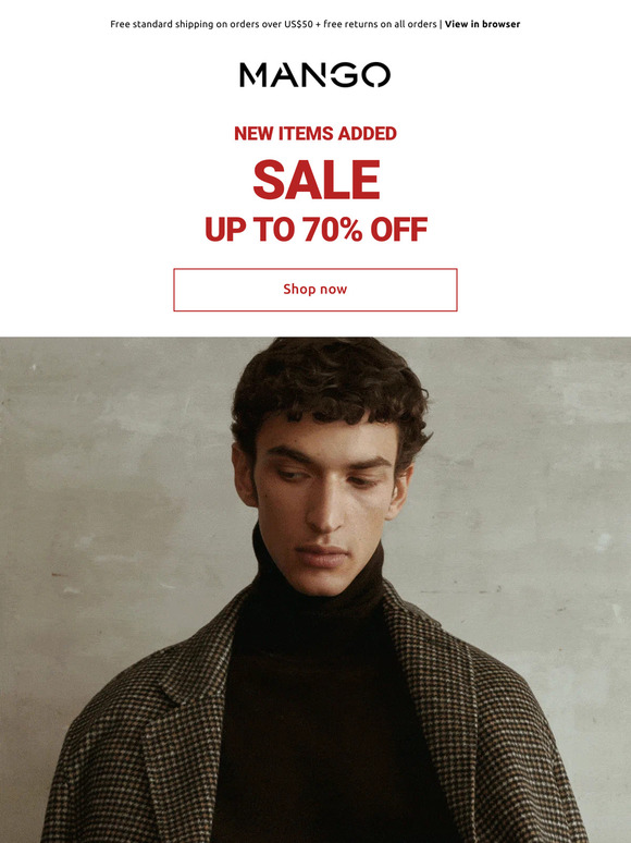 Mango Email Newsletters: Shop Sales, Discounts, and Coupon Codes