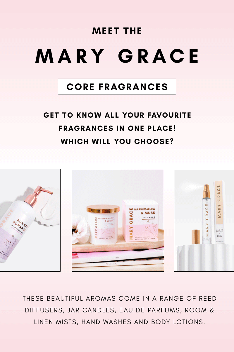 Mary Grace: Meet our core fragrances 🌸 | Milled