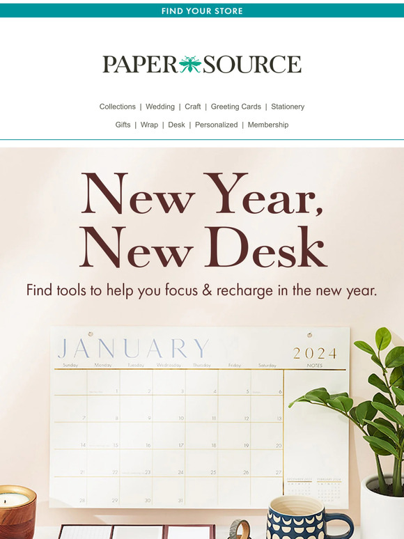 Paper Source: Recharge With a Desk Revamp! | Milled