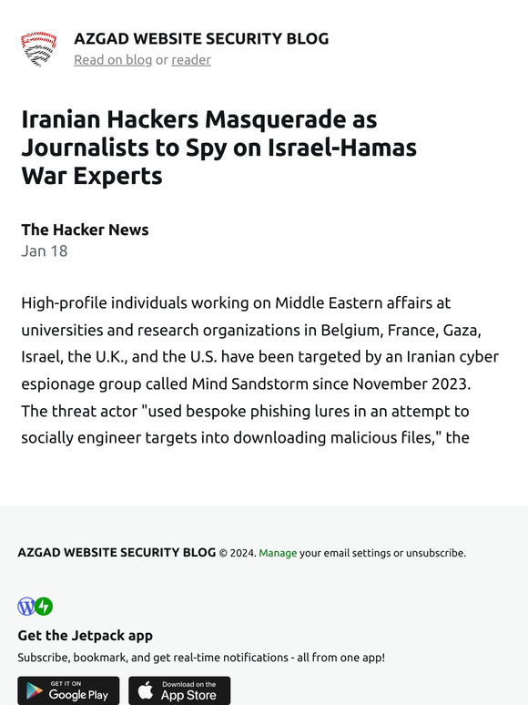 AZGAD Security: Iranian Hackers Masquerade as Journalists to Spy on ...