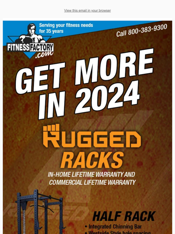 Fitness Factory: Get More In 2024 - Rugged Racks | Milled