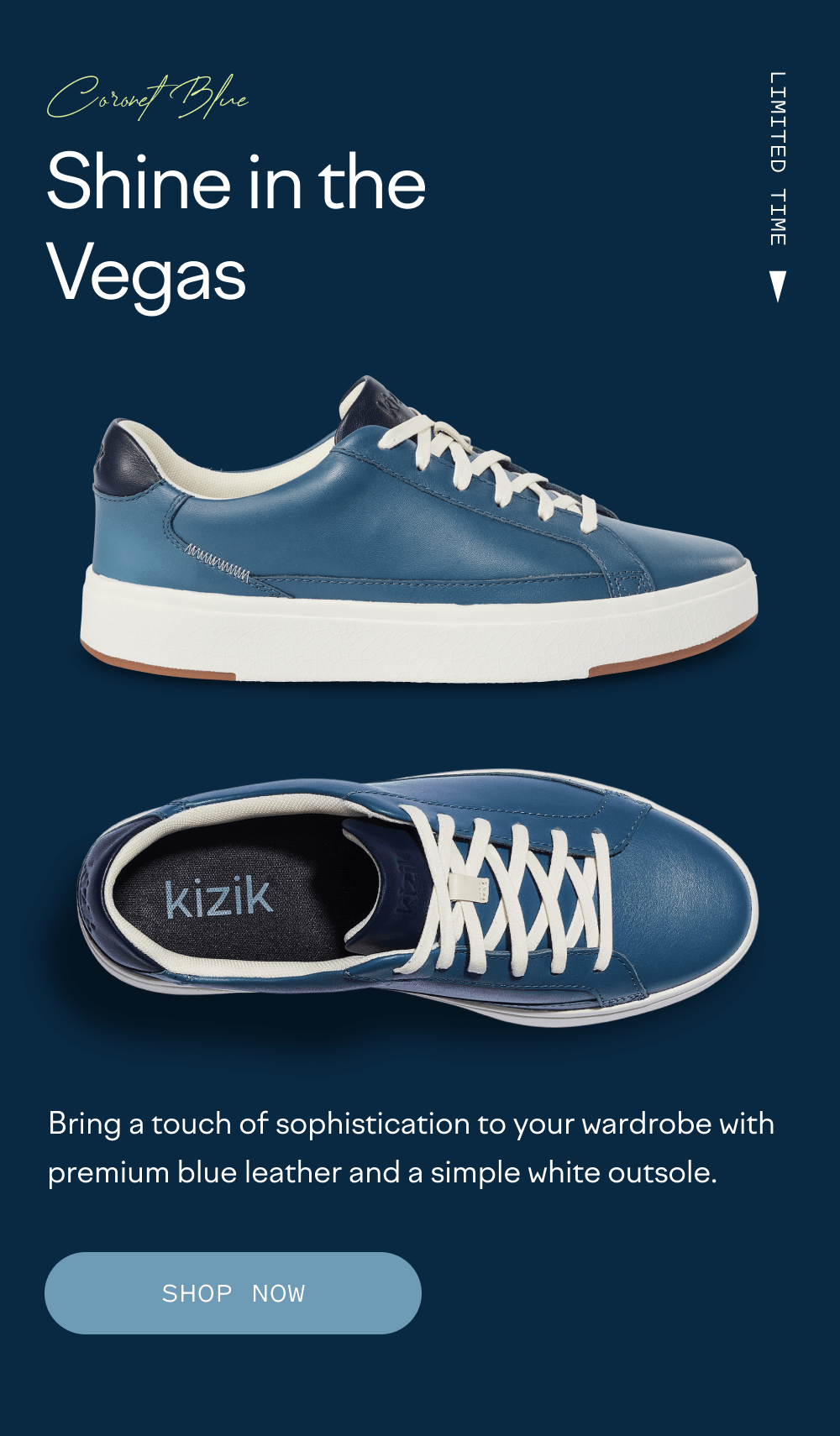 Kizik: Hands-free Kiziks now in coronet blue | Milled