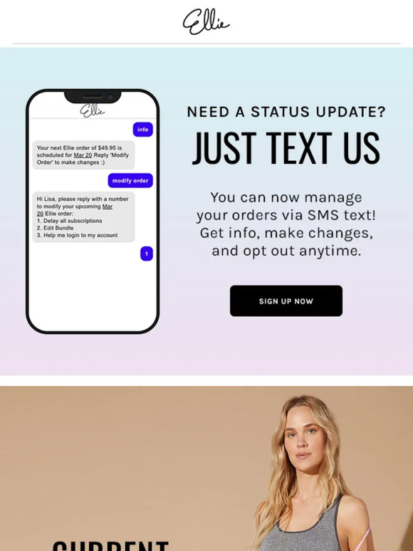 Ellie: Manage your Ellie orders, all from your phone! | Milled