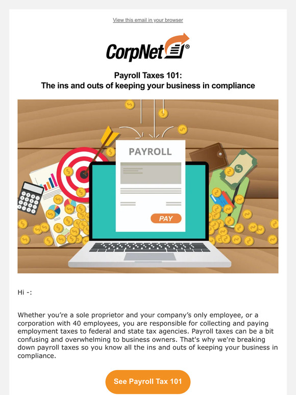 CorpNet, Incorporated: Payroll Taxes 101: Everything You Need to Know ...