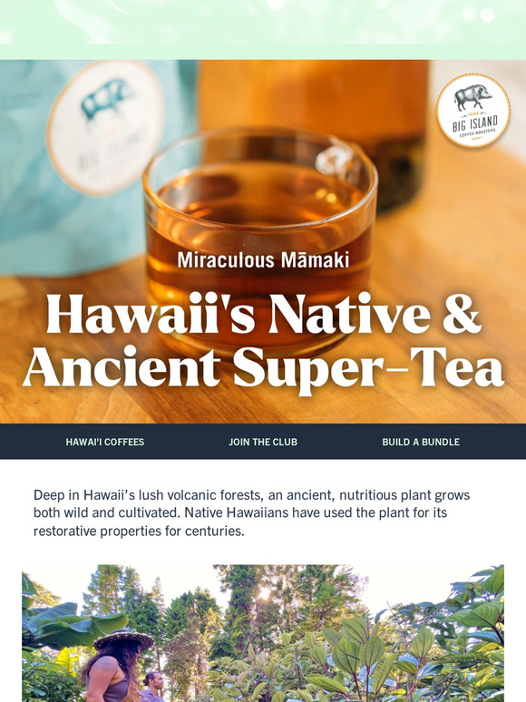 Big Island Coffee Roasters: Nutritious Super-Tea 🍃 Native Māmaki | Milled