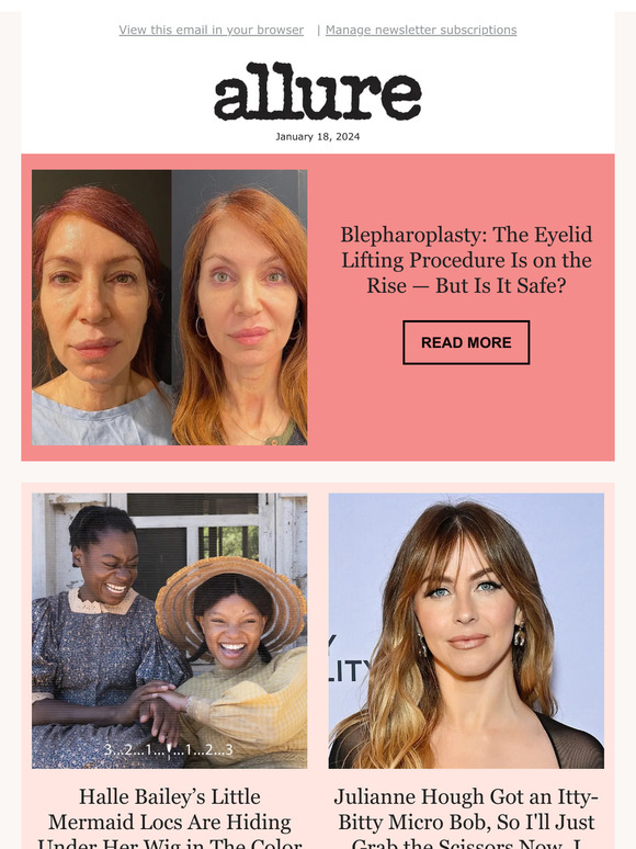 Allure: Blepharoplasty: The Eyelid Lifting Procedure Is on the Rise ...