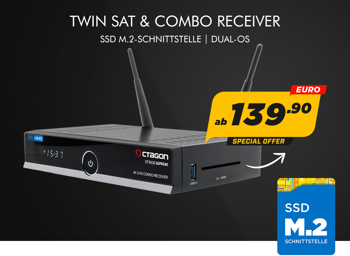 SatKing: 🆕 M.2-SSD Meisterwerk - Octagon SF8008 Supreme definiert die ...