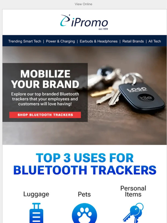 iPromo: Trending & New Bluetooth Trackers + Your Logo | Milled