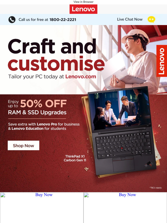 Lenovo: 🔧Customize your PC to your needs starting from RM1,929 | Milled