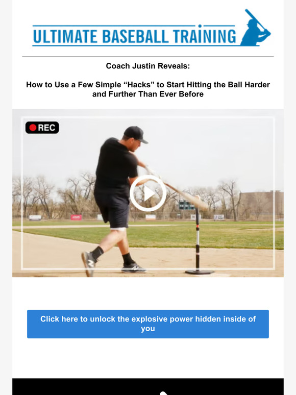 Ultimate Baseball Training: Coach Justin Reveals: How to Use a Few ...