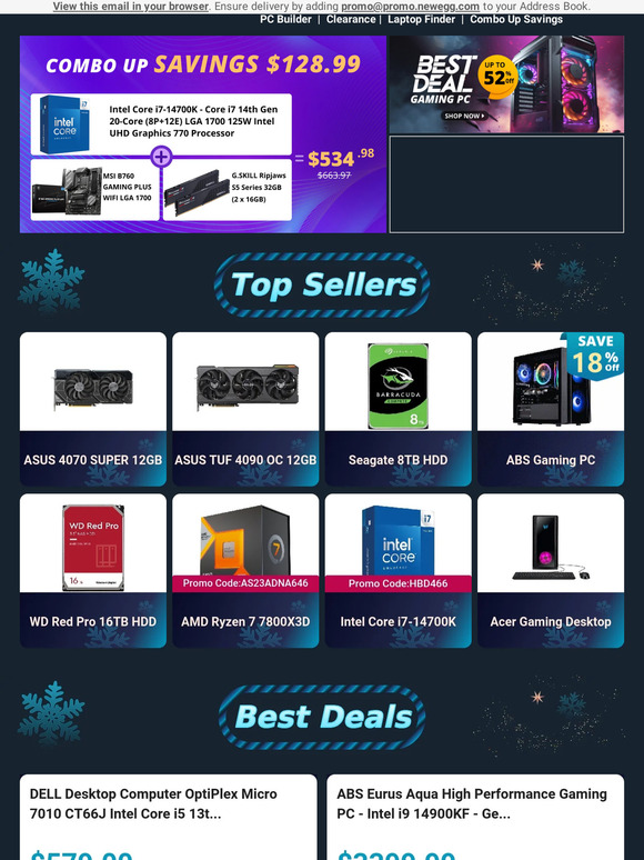 Newegg: ⚡ ABS Flux Ruby: Ryzen 7 5700X, RTX 4060 Beast! | Milled