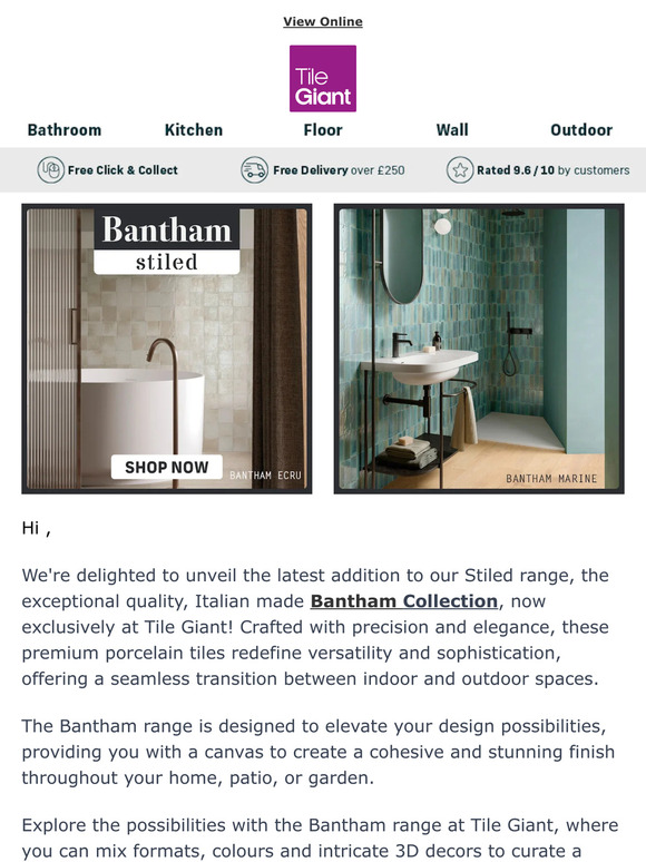 Tile Giant: All-New Bantham Range by Stiled: Premium Porcelain Tiles ...