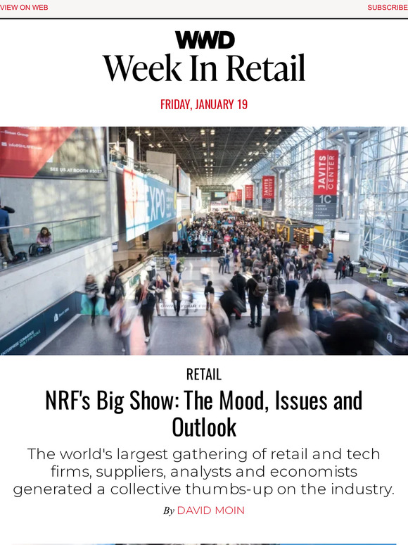 Women's Wear Daily: NRF's Big Show: The Mood, Issues and Outlook | Milled