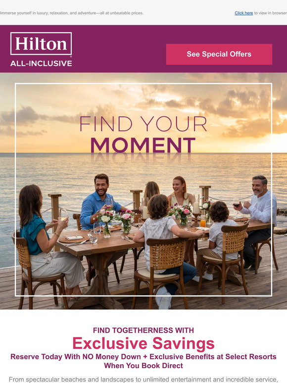 Playa Hotels & Resorts: Seize the Savings: Find Your Moment | Milled