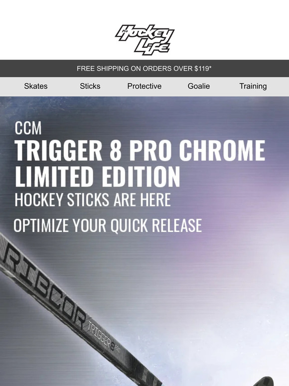 Pro Hockey Life: CCM Trigger 8 Pro Chrome Limited Edition Hockey sticks ...