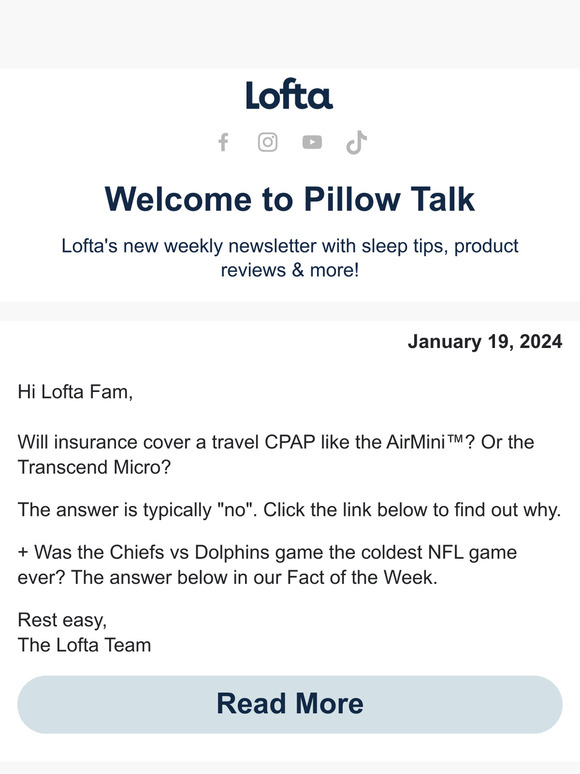 Lofta: Will Insurance Cover Travel CPAPs? | Milled