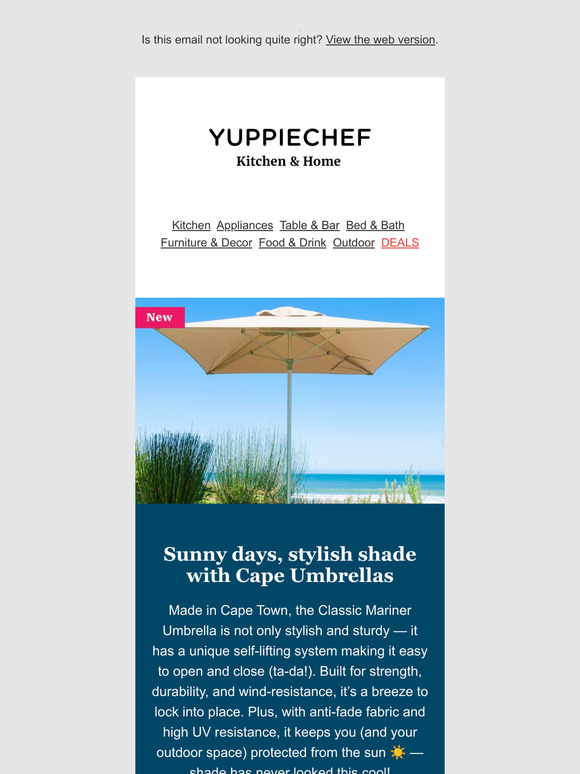 Yuppiechef: Sun's out, shades out: Meet Cape Umbrellas ☂️⛱️ | Milled