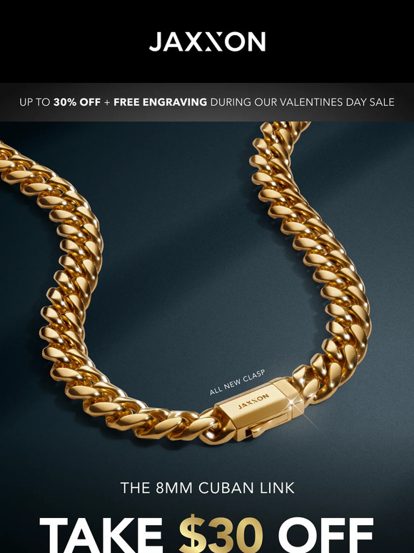 Jaxxon: 💸 Take $30 OFF The NEW 8mm Cuban Link Chain 💸 | Milled