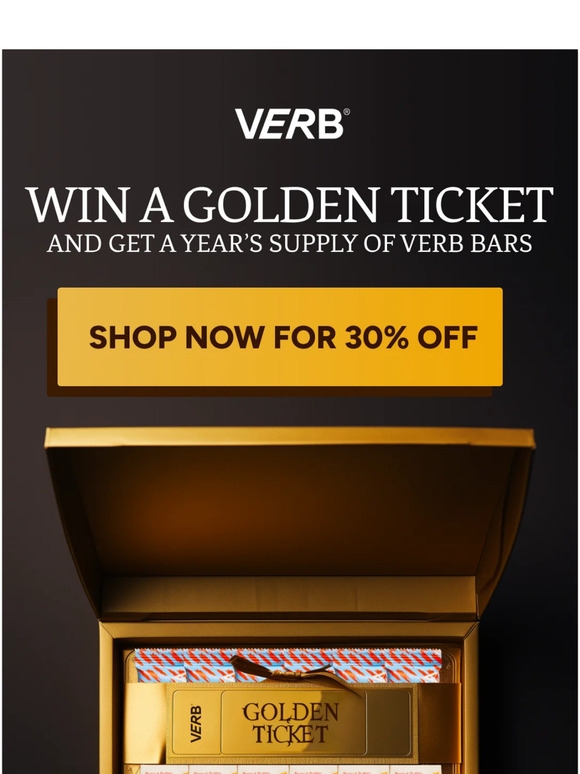Verb Energy: The Golden Ticket Contest is here | Milled