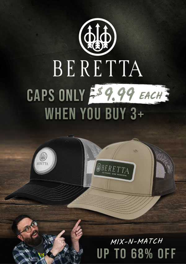 Field Supply: 🧢 Fully Loaded: Beretta Caps! | Milled