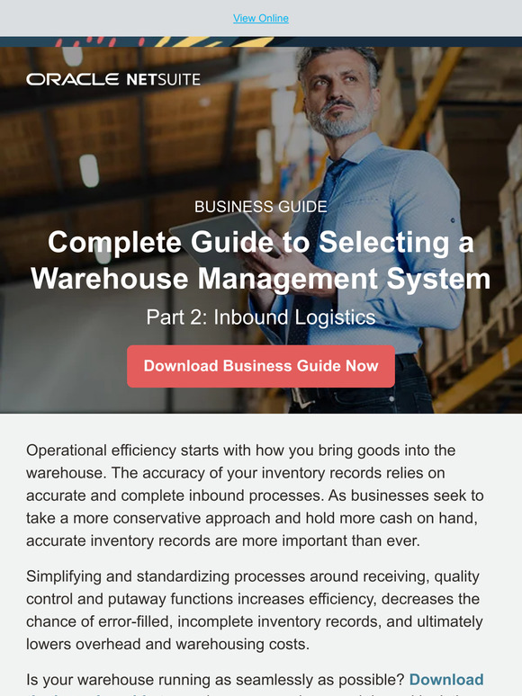NetSuite: Complete Guide to Selecting a Warehouse Management System ...