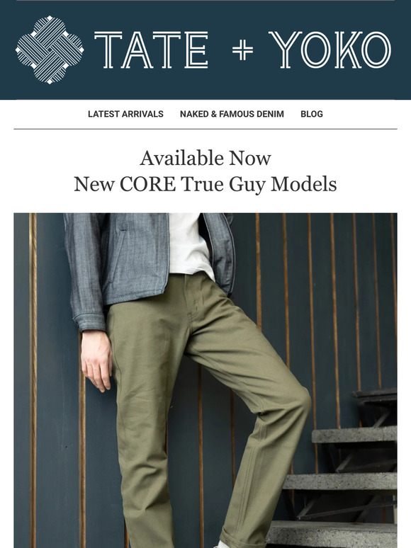 Tate + Yoko: 🆕 The True Guy Is Available In 6 New Core Options | Milled