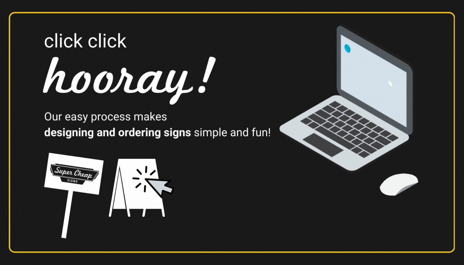 Super Cheap Signs: 🎉 Click Click Hooray! Discover how SCS will support ...
