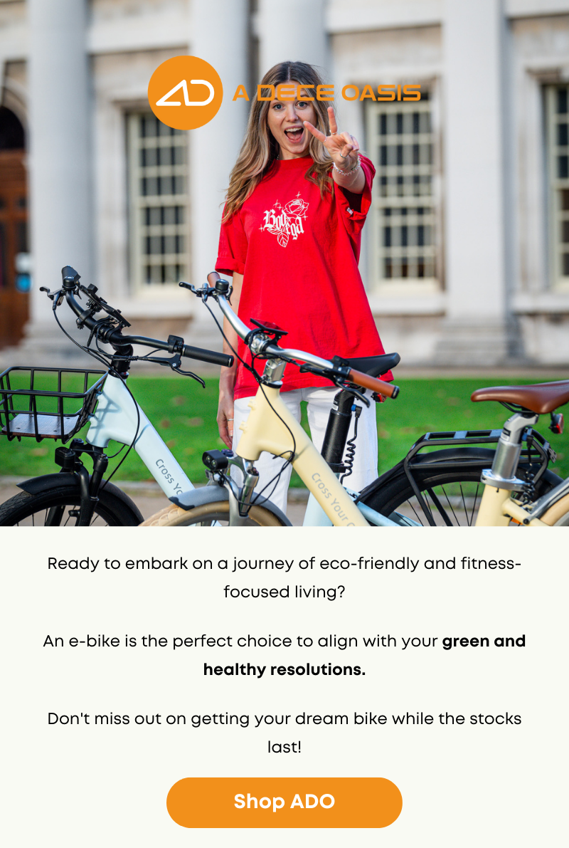 ADO E-BIKE: Best New Year's Resolutions with an E-Bike. | Milled