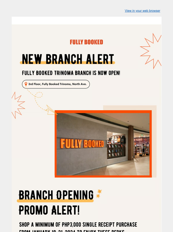 Fully Booked: NOW OPEN: Fully Booked Trinoma | Milled