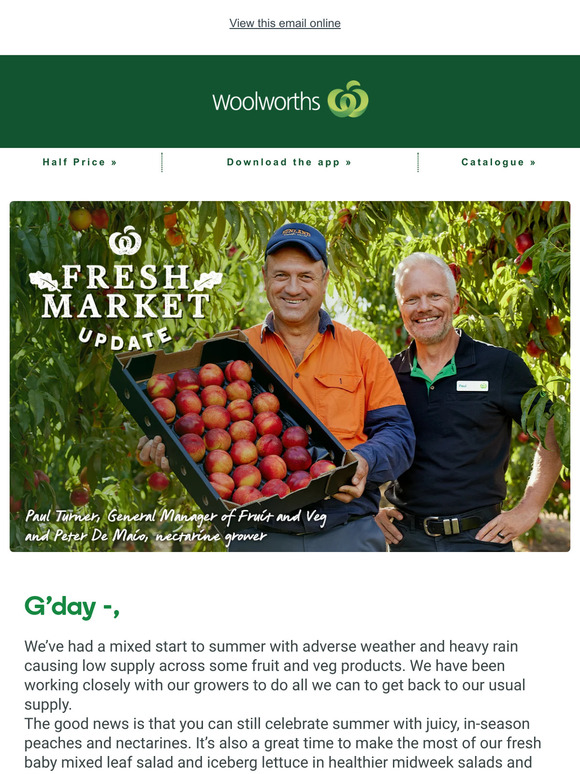Woolworths: —, kick off the new year by celebrating the abundance of in ...