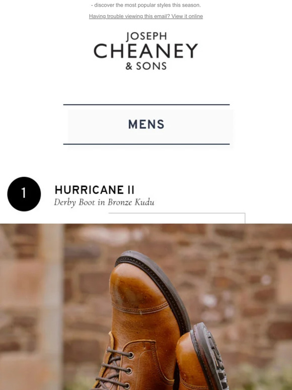 cheaney.co.uk: Our Top 10 Best Selling Styles for Winter | Milled