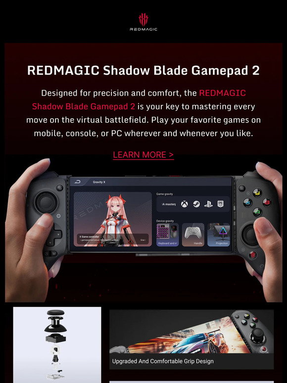 RedMagic: 🎮The REDMAGIC Shadow Blade Gamepad 2 is Here！ | Milled