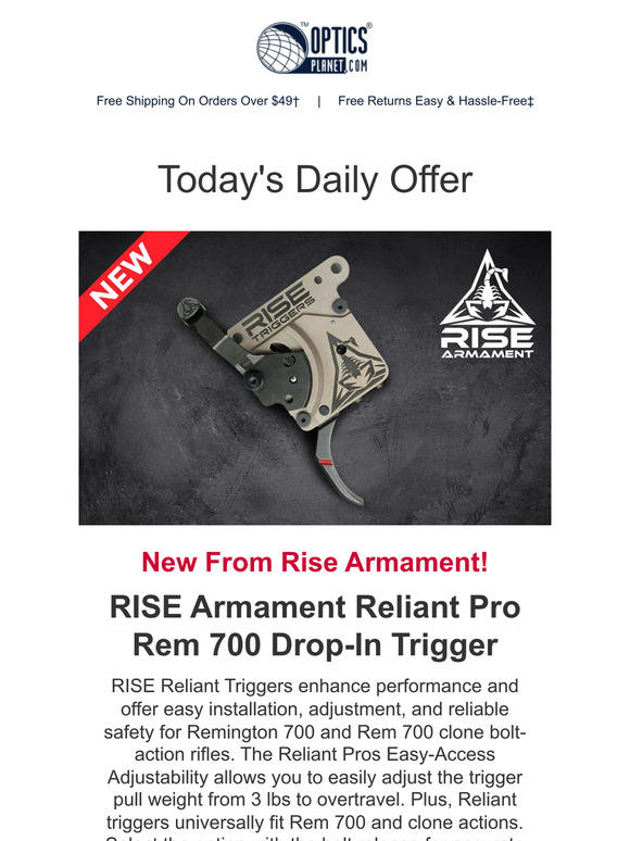 OpticsPlanet: Unlock Precision: Rise Armament Triggers are Here! | Milled