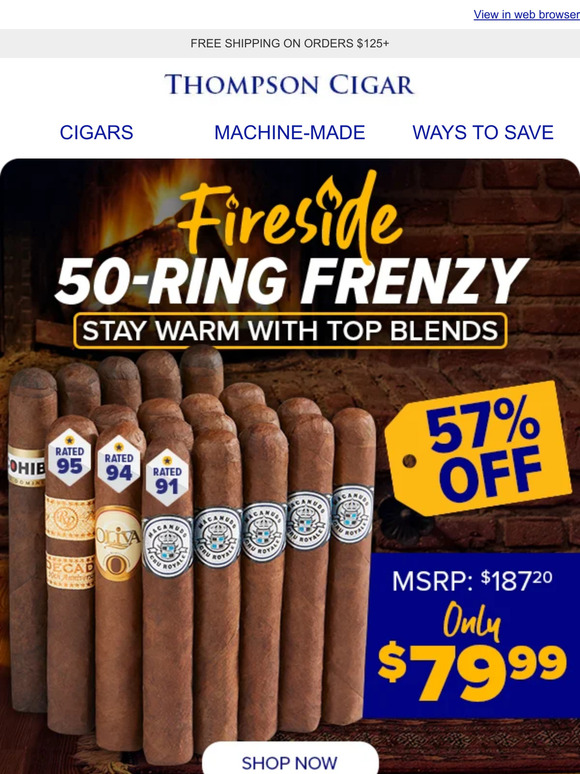 Thompson Cigar: 4 Blends Great For Sitting By a Fire | Milled