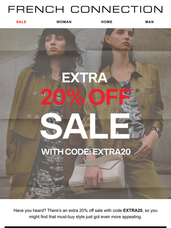 French Connection: SALE | We’re giving you an extra 20% off | Milled