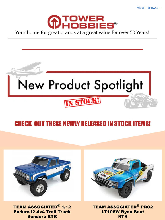 Tower Hobbies: ☑️ Check Out These Newly Released In Stock Items at ...