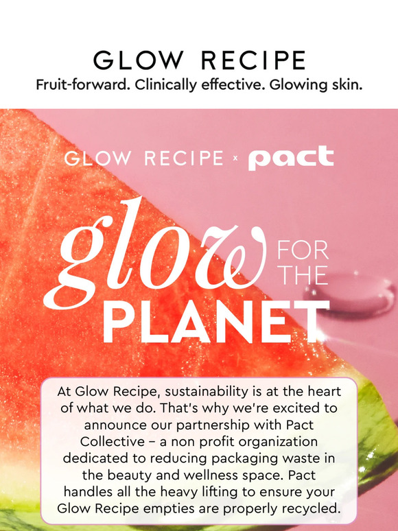 Glow Recipe: Glow Recipe X Pact Collective | Milled
