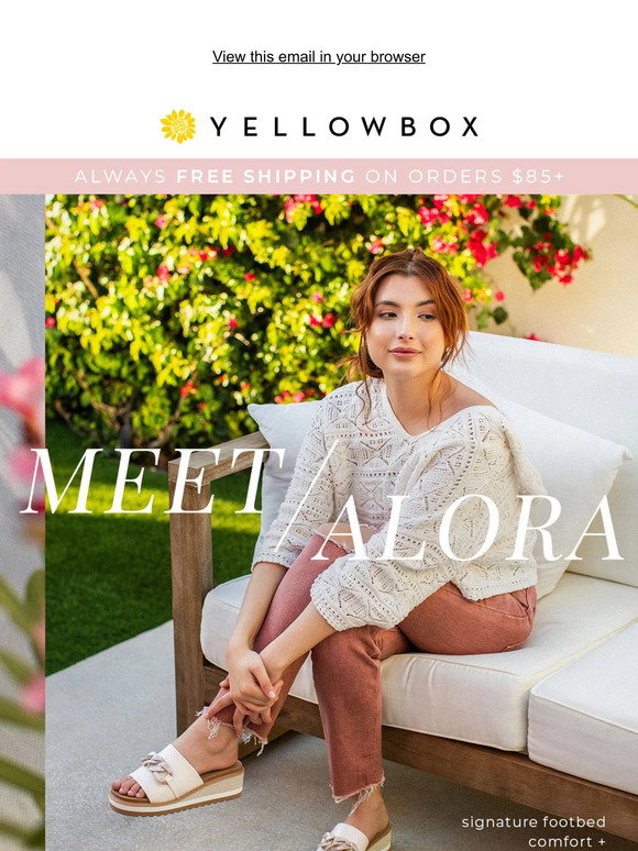 Yellow Box: Meet ALORA 🌻 A sophisticated and versatile wedge | Milled