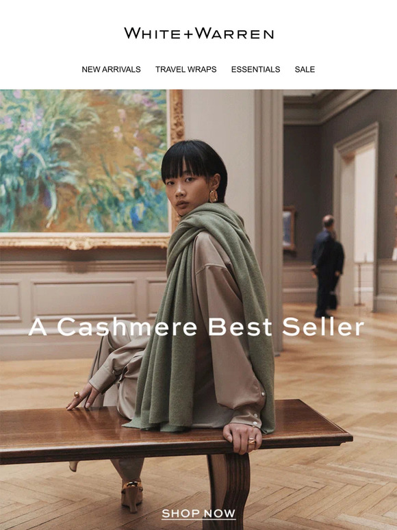 White + Warren: Now In New Colors: The Cashmere Travel Wrap | Milled
